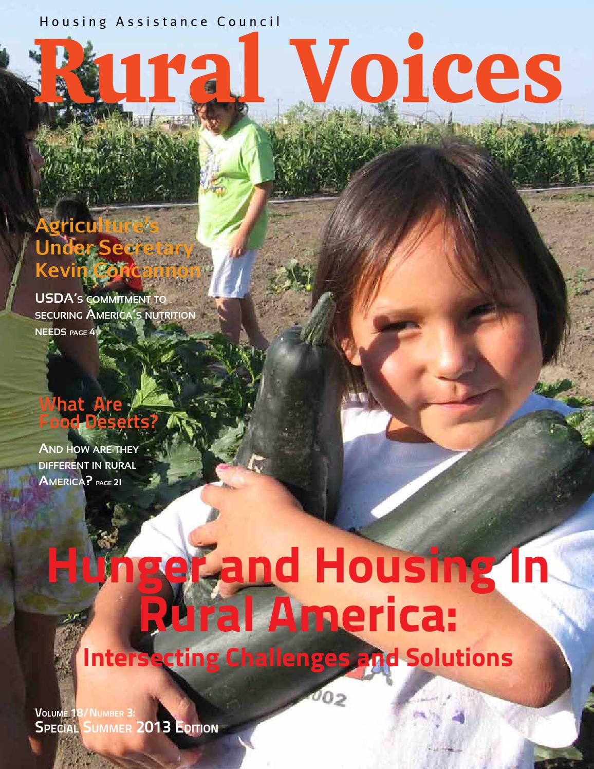 Hunger and Housing in Rural America: Intersecting Challenges and ...