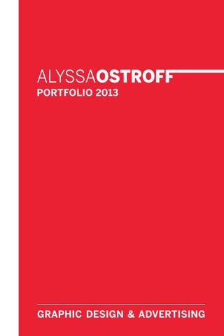 Portfolio2013 web by Alyssa Ostroff - Issuu