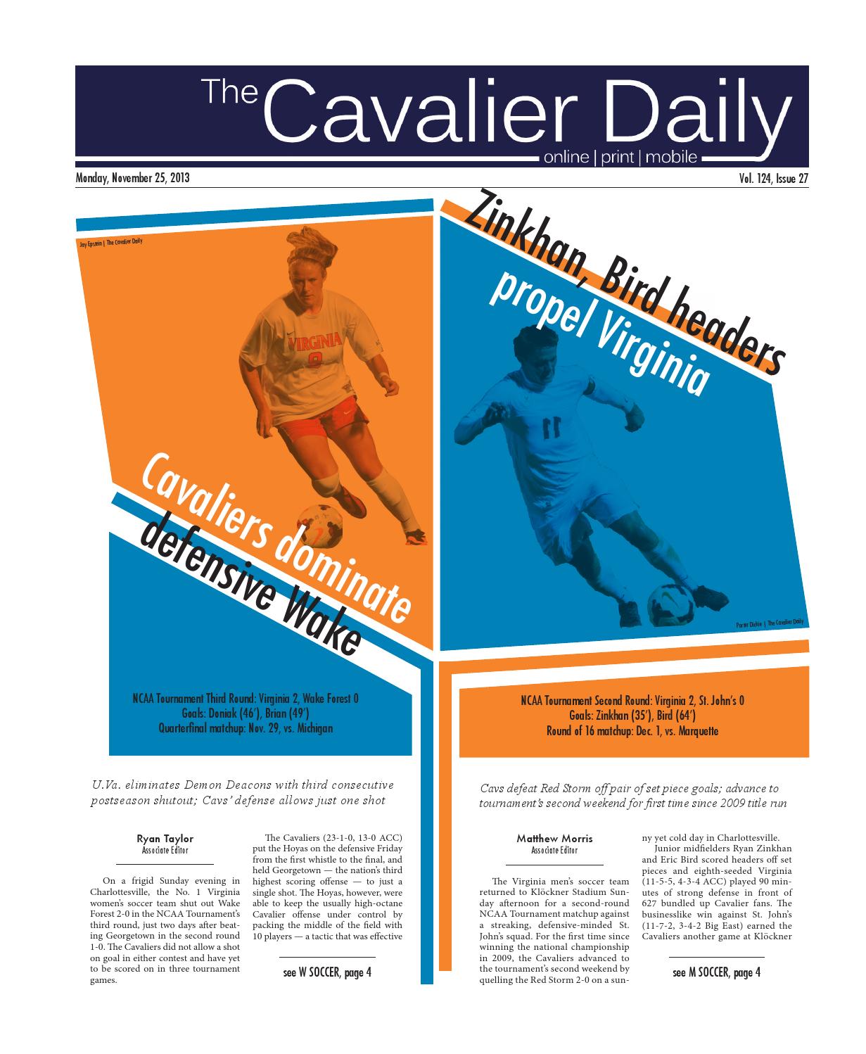 November 25, 2013 by The Cavalier Daily - Issuu