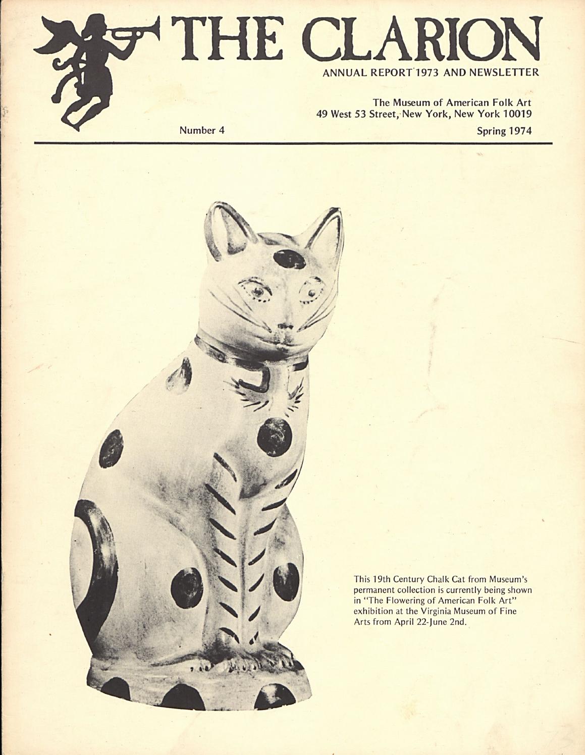 The Clarion (Spring 1974) by American Folk Art Museum - Issuu