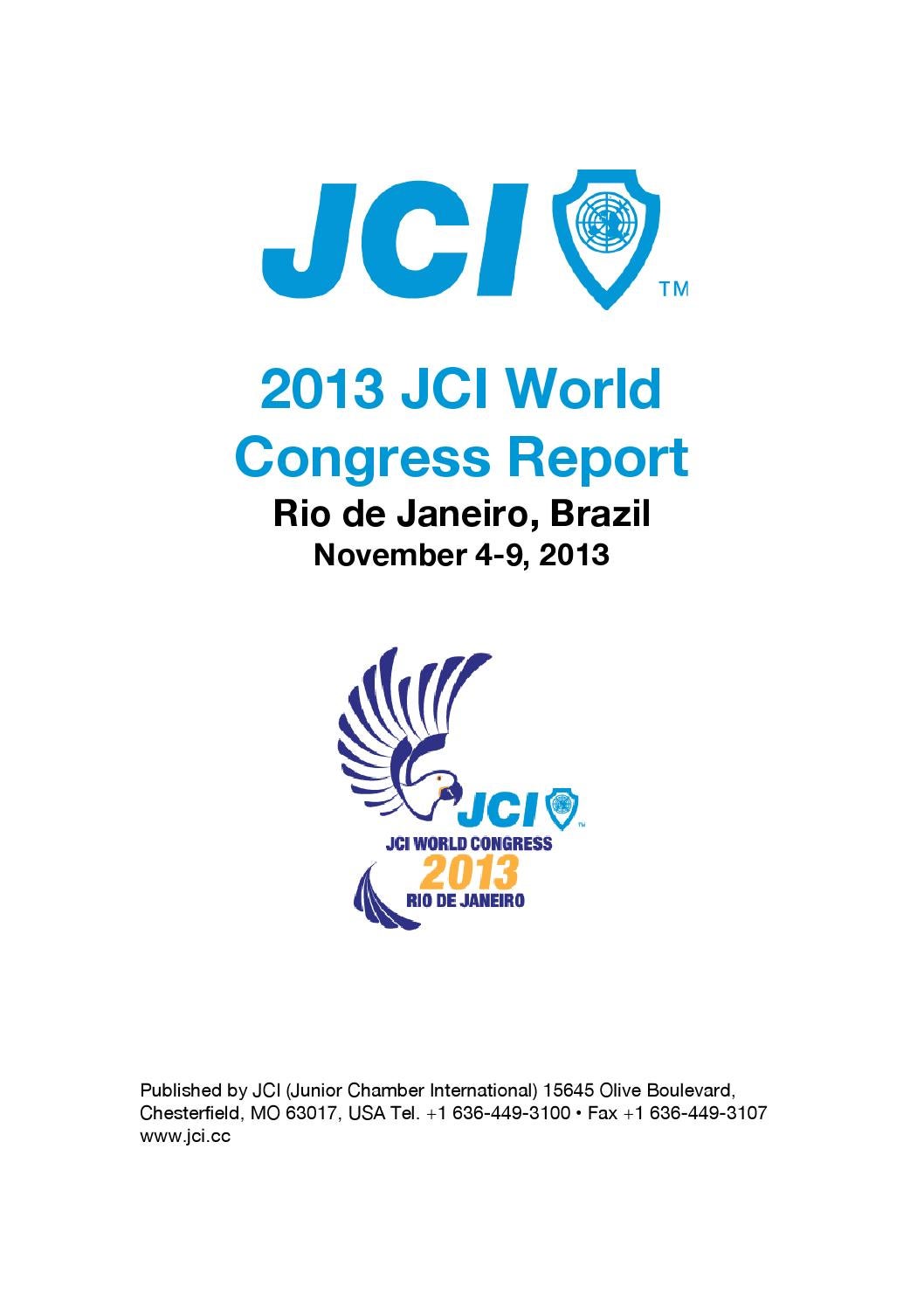 Jci 2013 world congress report final v1 by Junior Chamber International ...