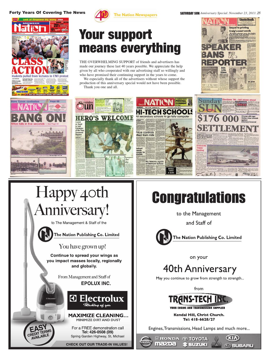 The Nation Newspapers' 40th Anniversary Supplement 1973-2013 by Nation ...
