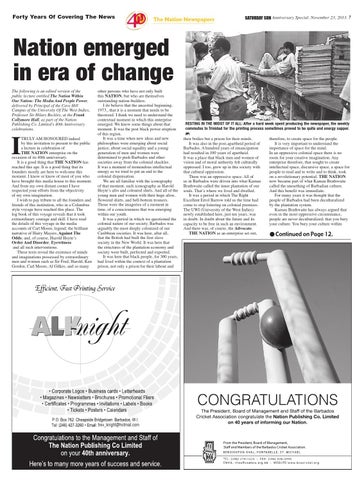 The Nation Newspapers' 40th Anniversary Supplement 1973-2013 by Nation ...