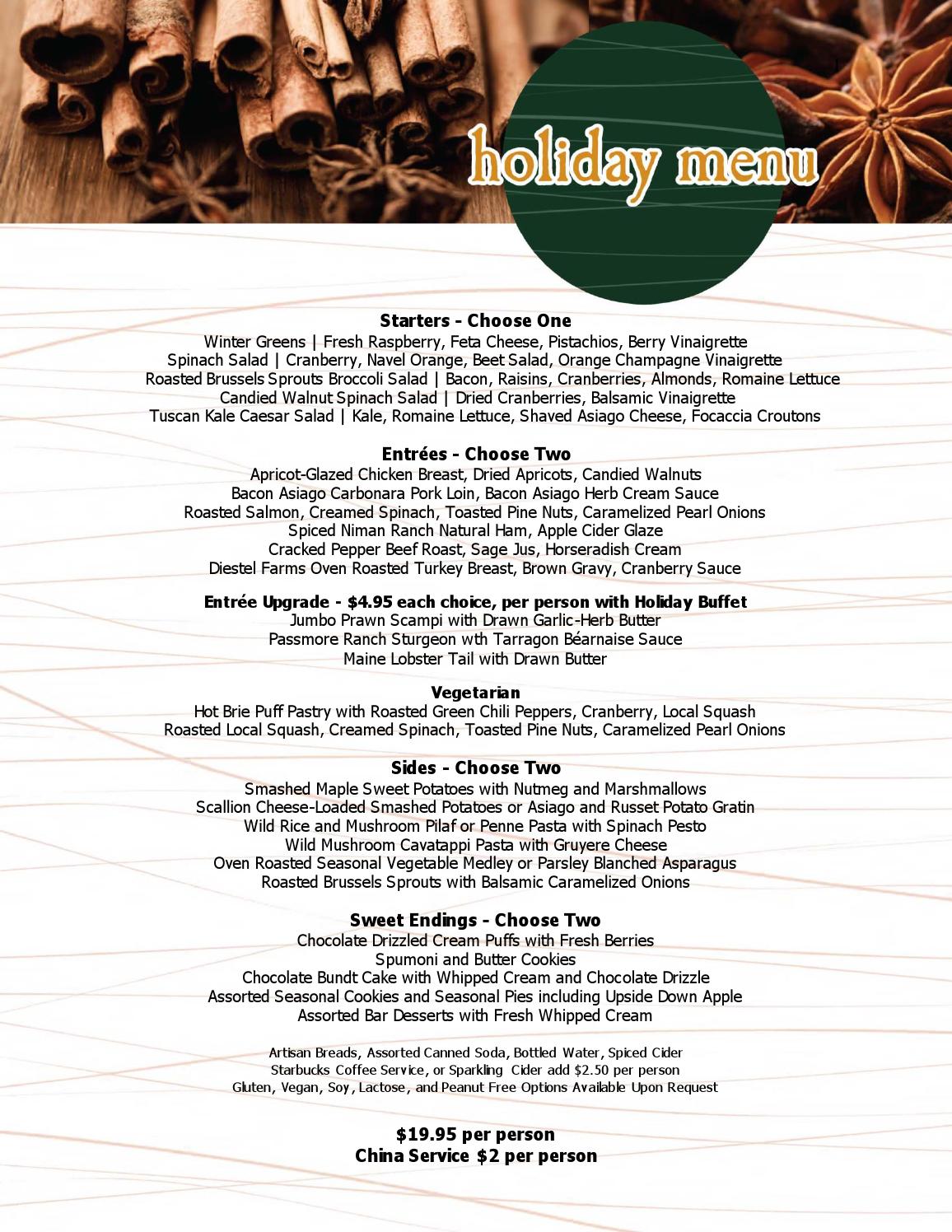 2013 VSP holiday menu by Compass Group USA - Issuu