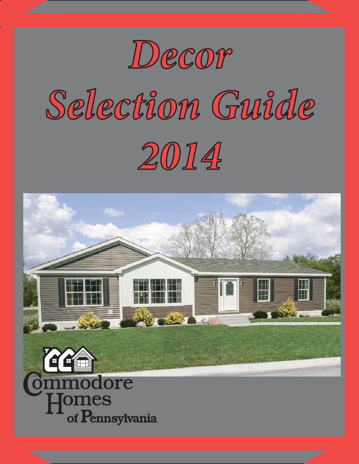 Commodore Homes of Pennsylvania Decor Selection Guide 2014 by Commodore ...
