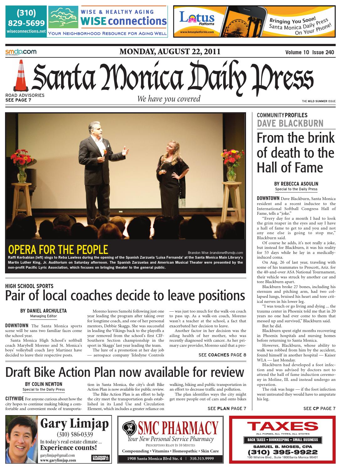 Santa Monica Daily Press, August 22, 2011 by Santa Monica Daily Press ...