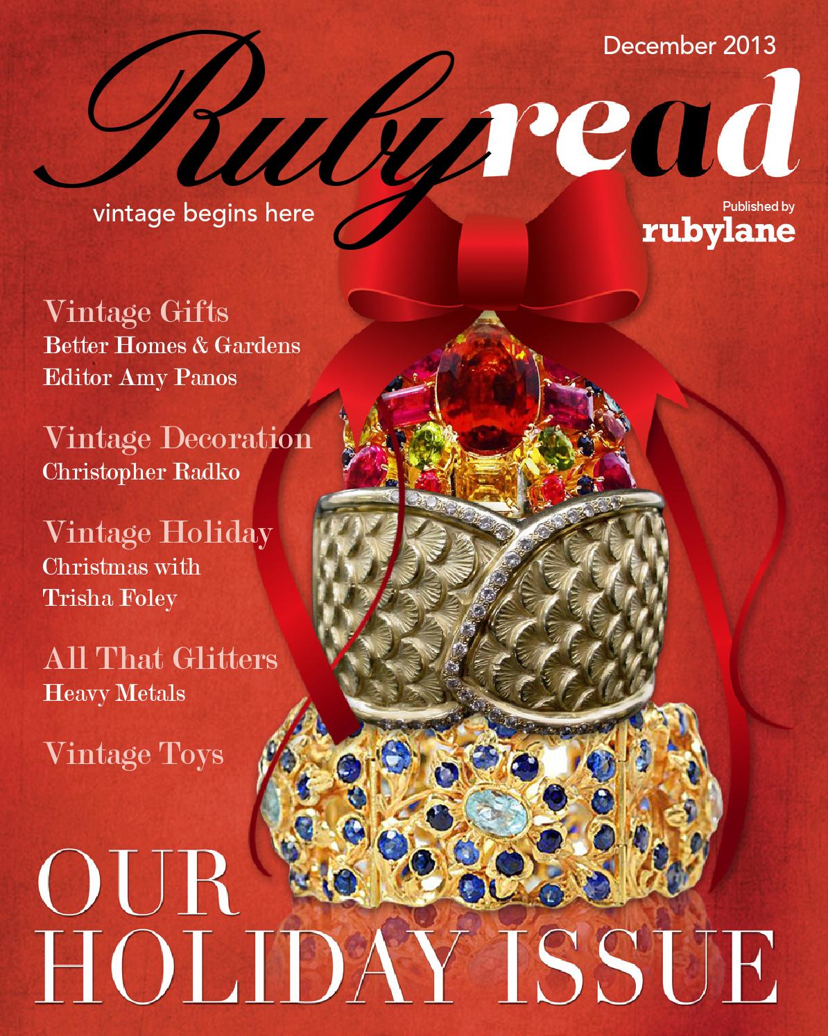 Ruby Read December, 2013 by Ruby Lane - Issuu