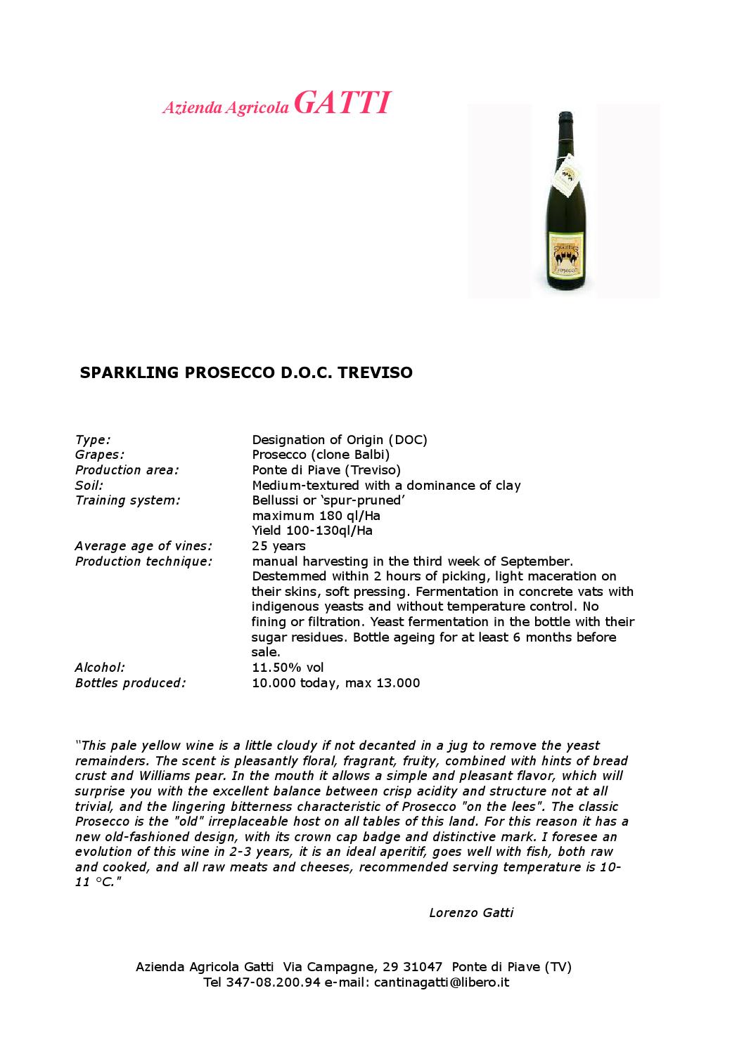 Scheda tecnica prosecco doc 2011 inglese modificato last (1) by cantina ...
