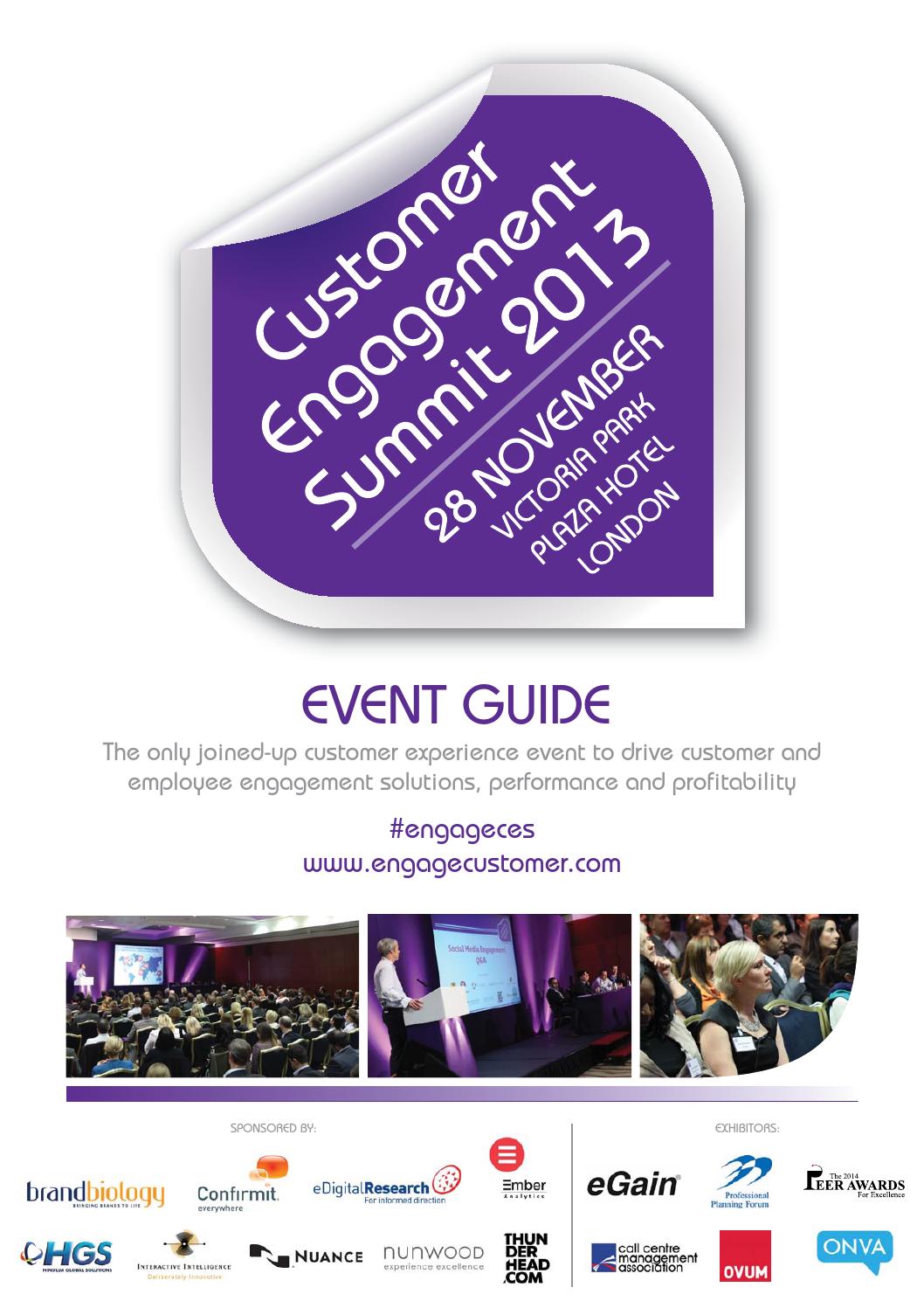 2013 Customer Engagement Summit Guide by Engage Business Media - Issuu
