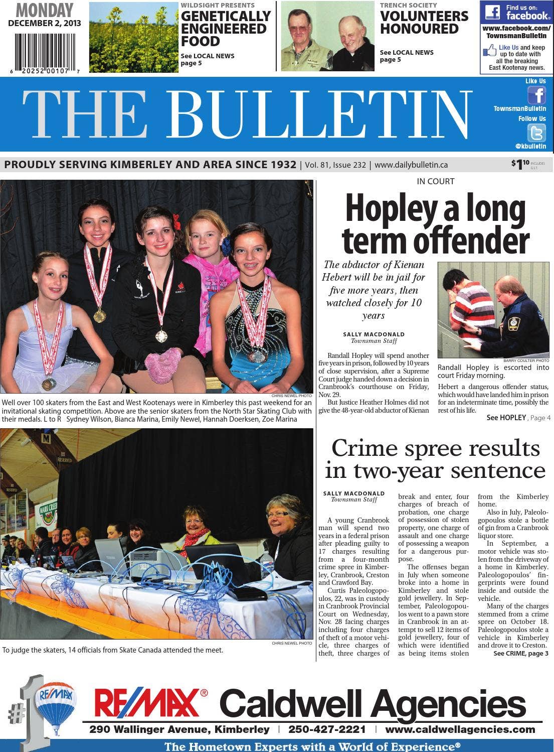 Kimberley Daily Bulletin, December 02, 2013 by Black Press Media Group ...