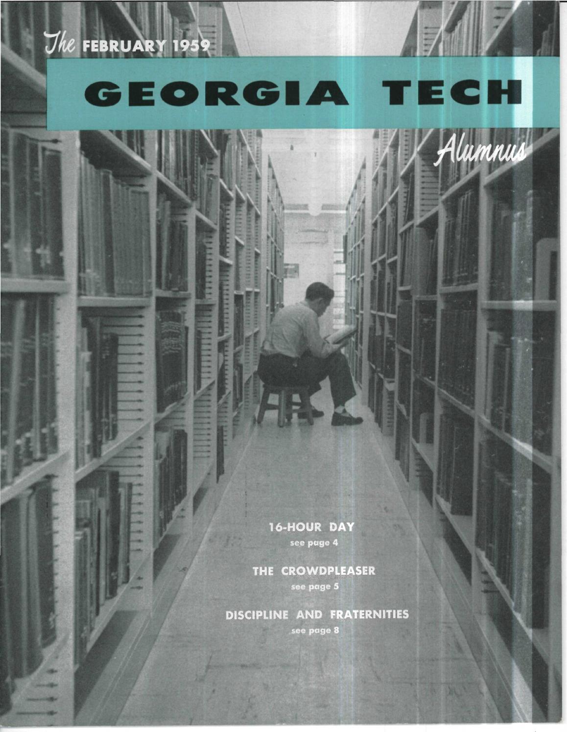 Georgia Tech Alumni Magazine Vol. 37, No. 05 1959 by Georgia Tech ...