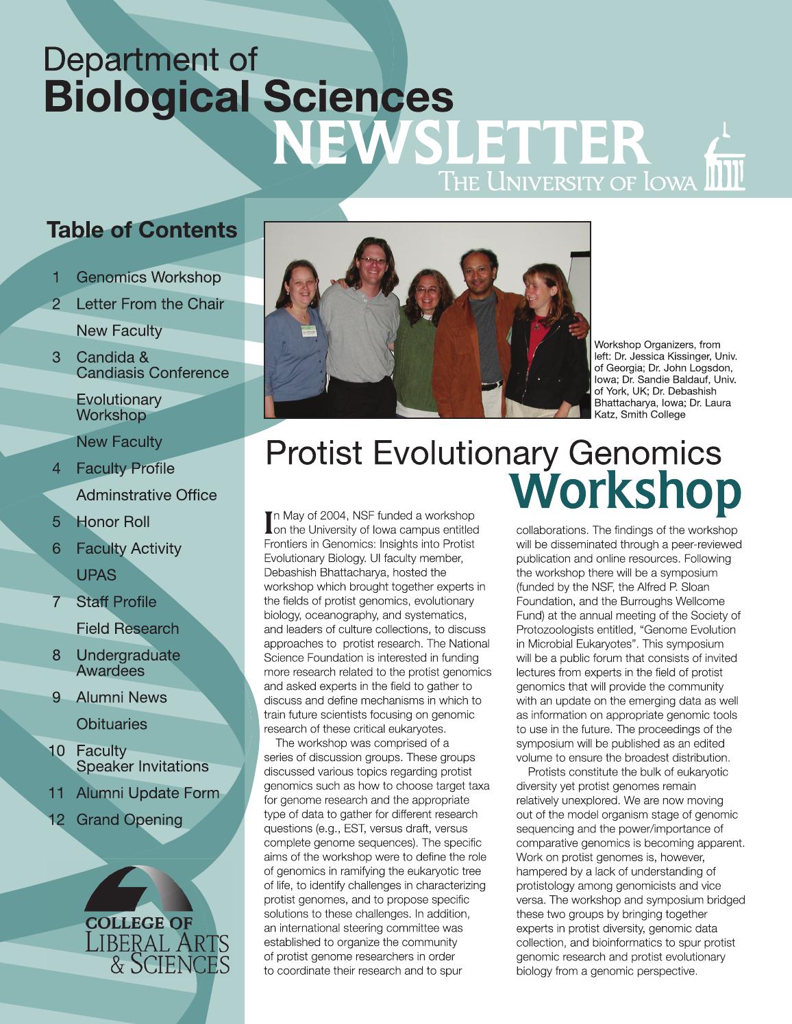 Biology Fall 2004 Newsletter by 07013 - Issuu