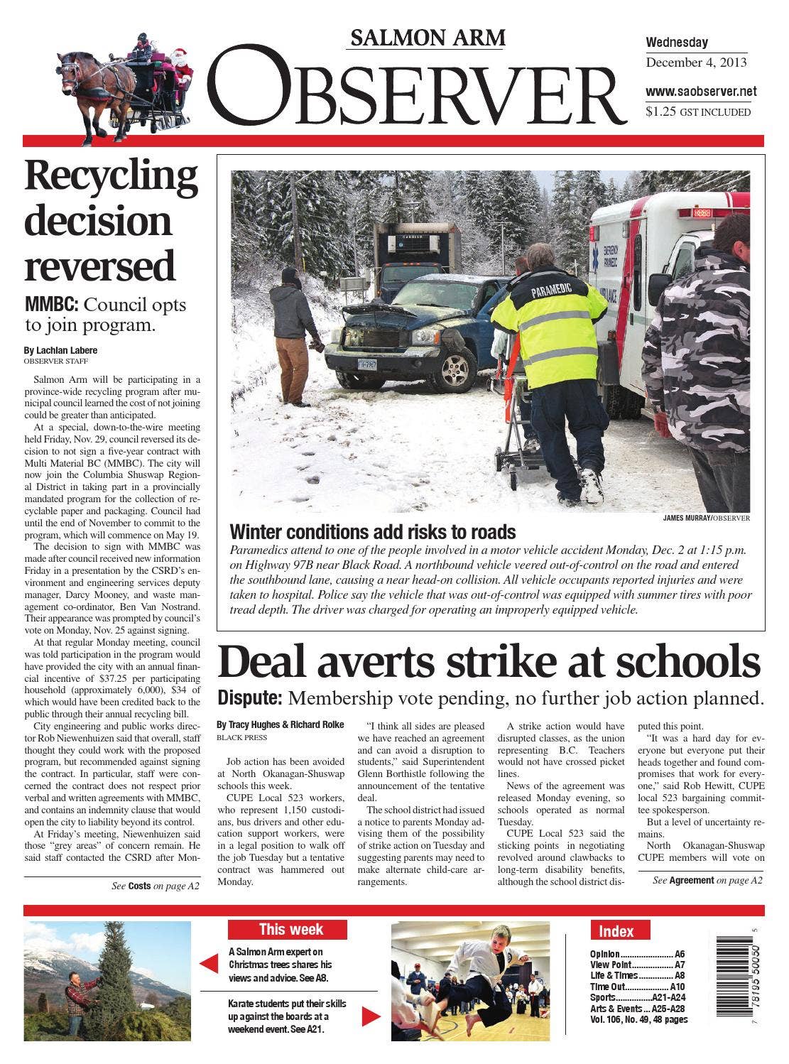 Salmon Arm Observer, December 04, 2013 by Black Press Media Group - Issuu