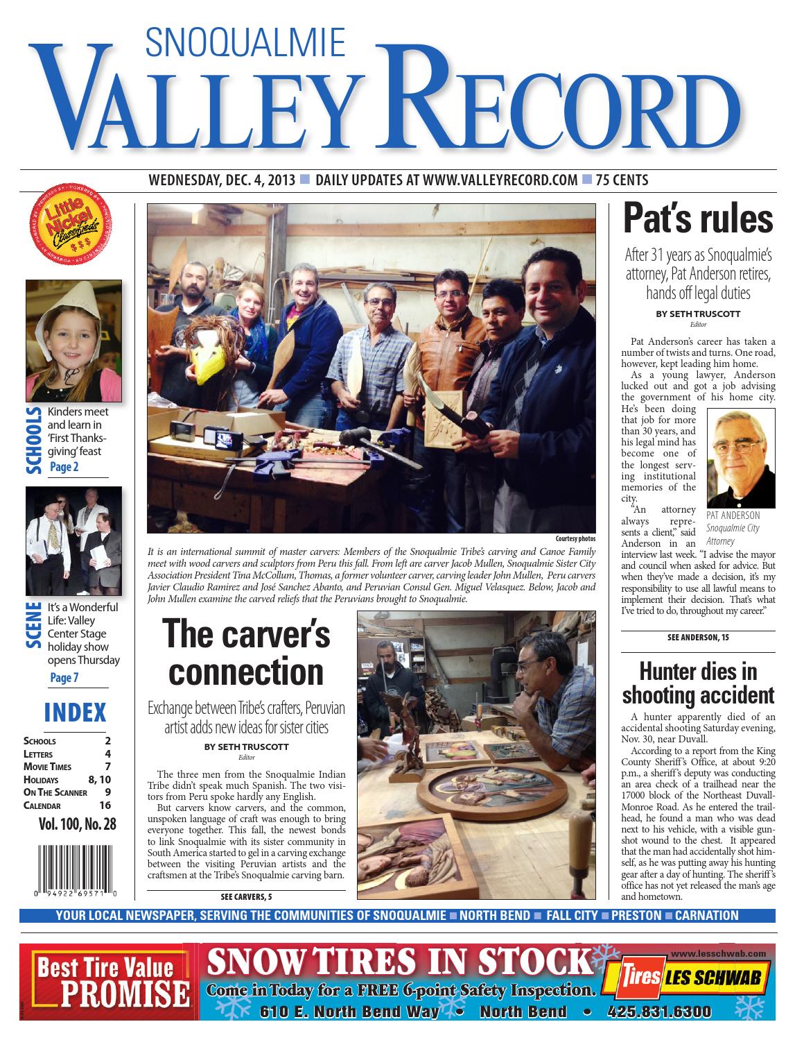 Snoqualmie Valley Record, December 04, 2013 by Sound Publishing - Issuu