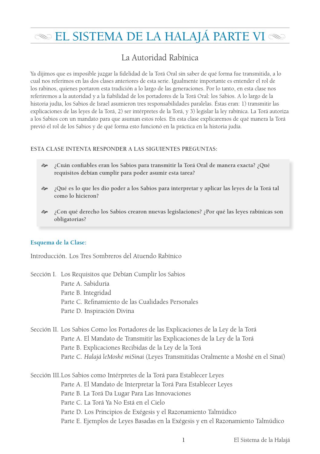 El sistema de la halajá parte vi by Olami Resources - Issuu