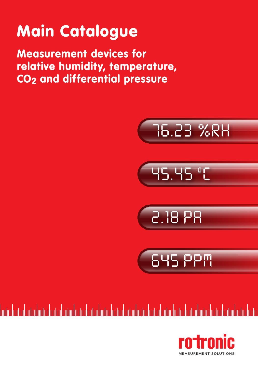 Measurement devices for relative humidity, temperature, CO2 and ...