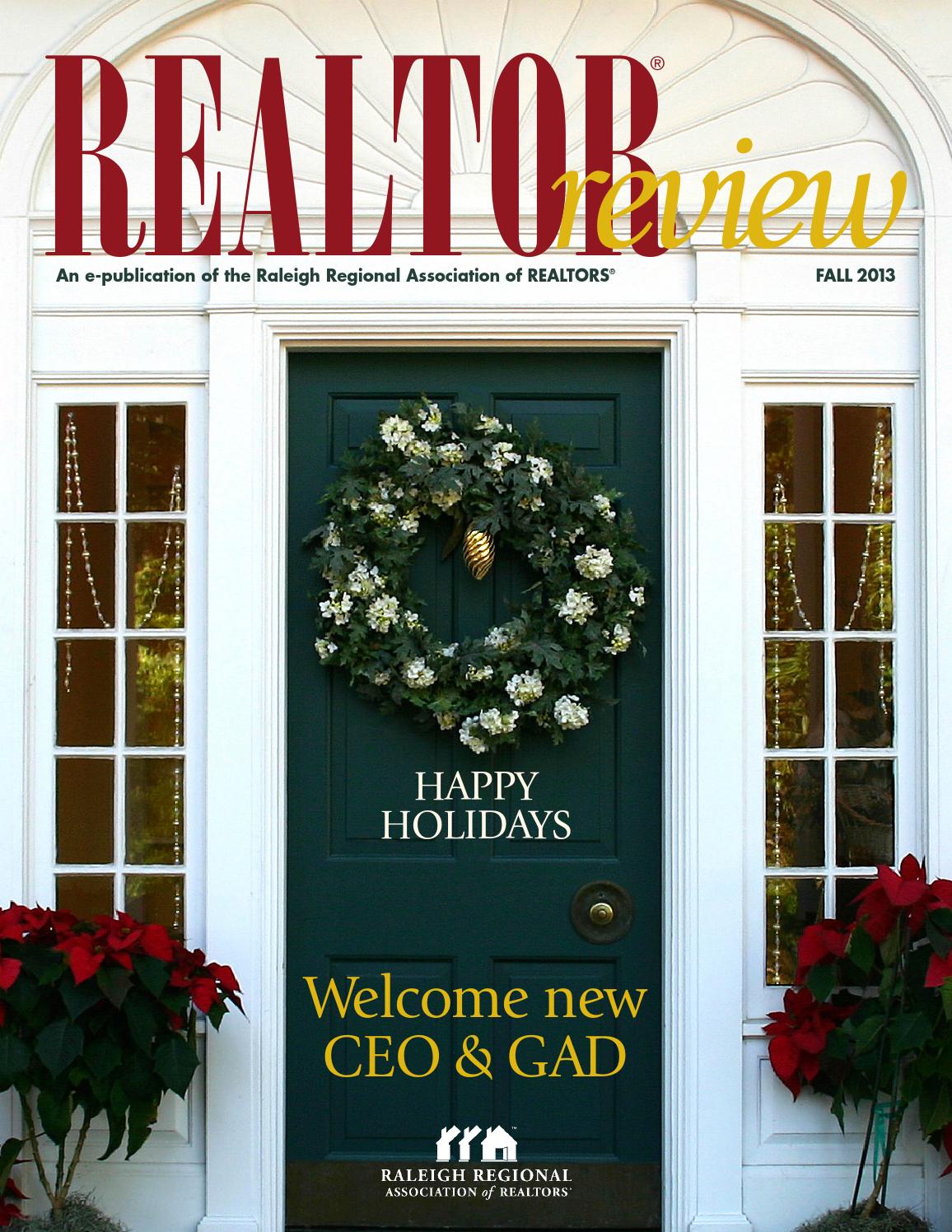 REALTOR® Review holiday 2013 by Raleigh Regional Association of ...