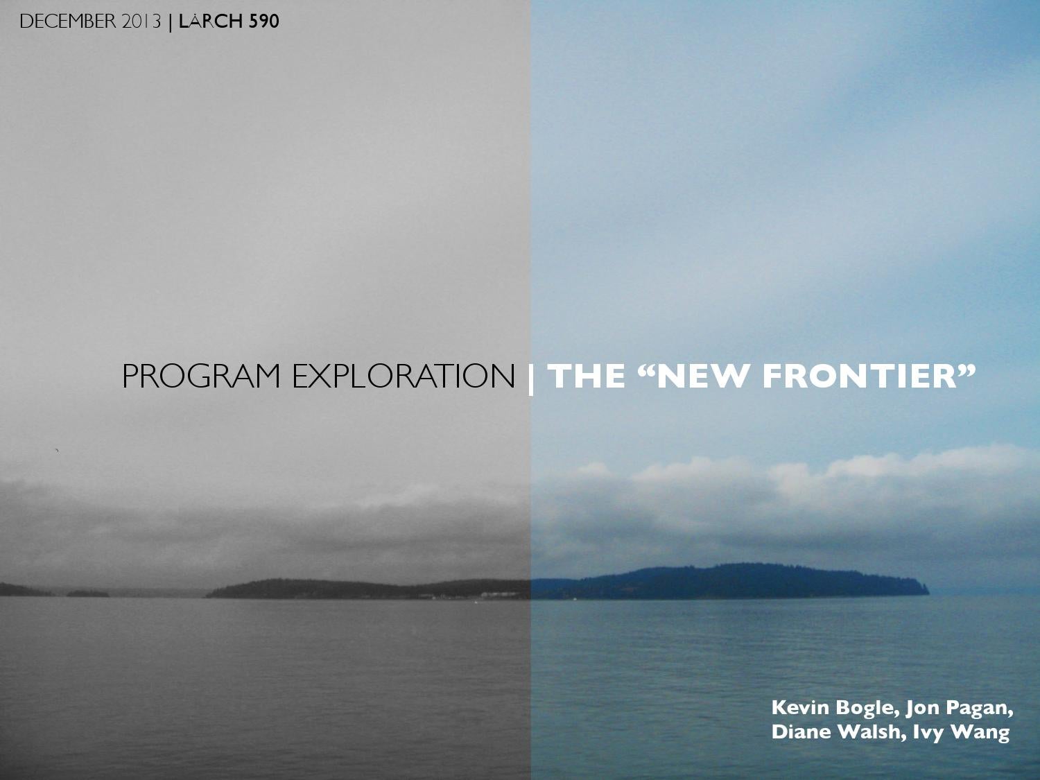 The New Frontier by Kevin Bogle - Issuu