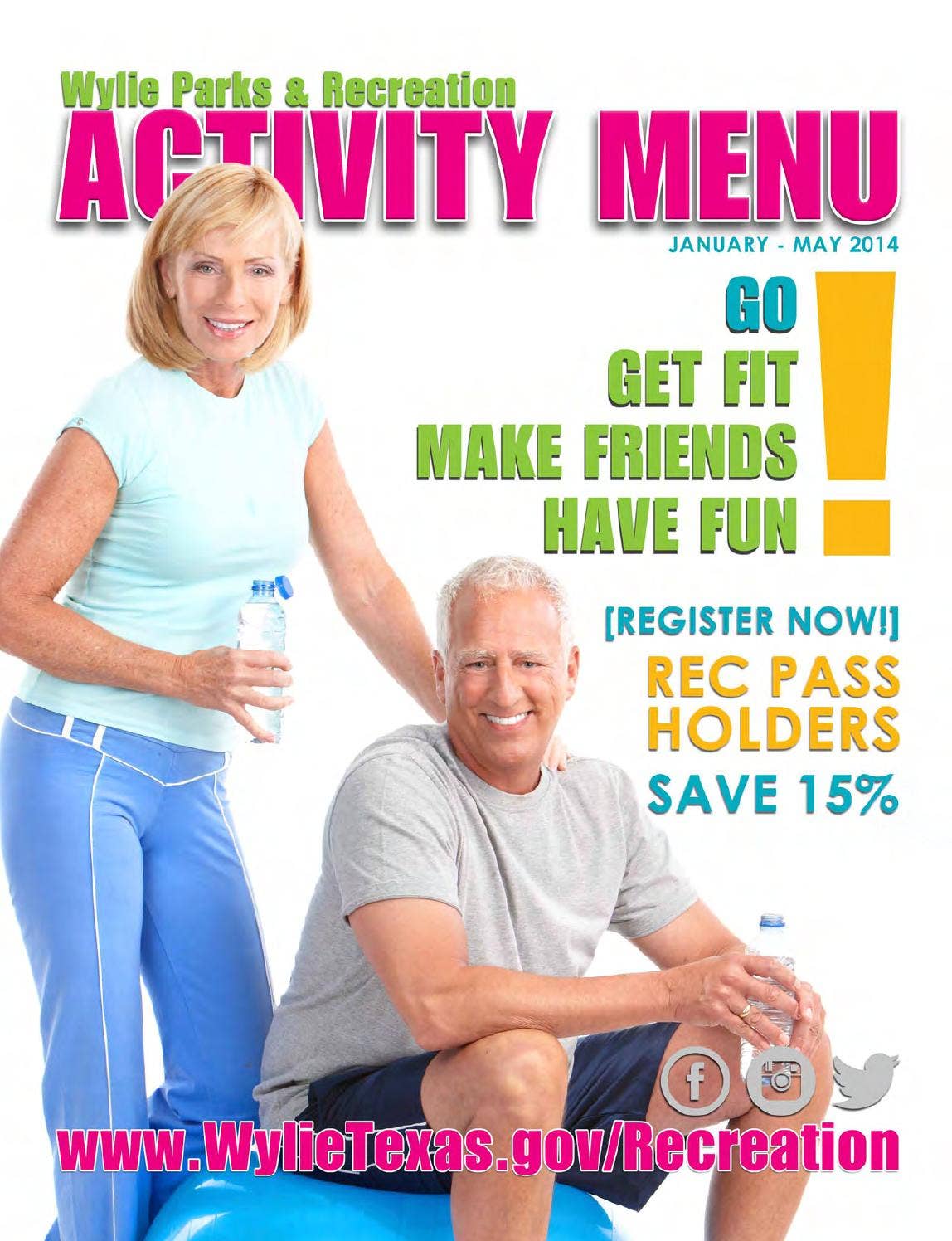 Activity Menu Winter Spring 2014 {Wylie Recreation} by Wylie Parks and ...