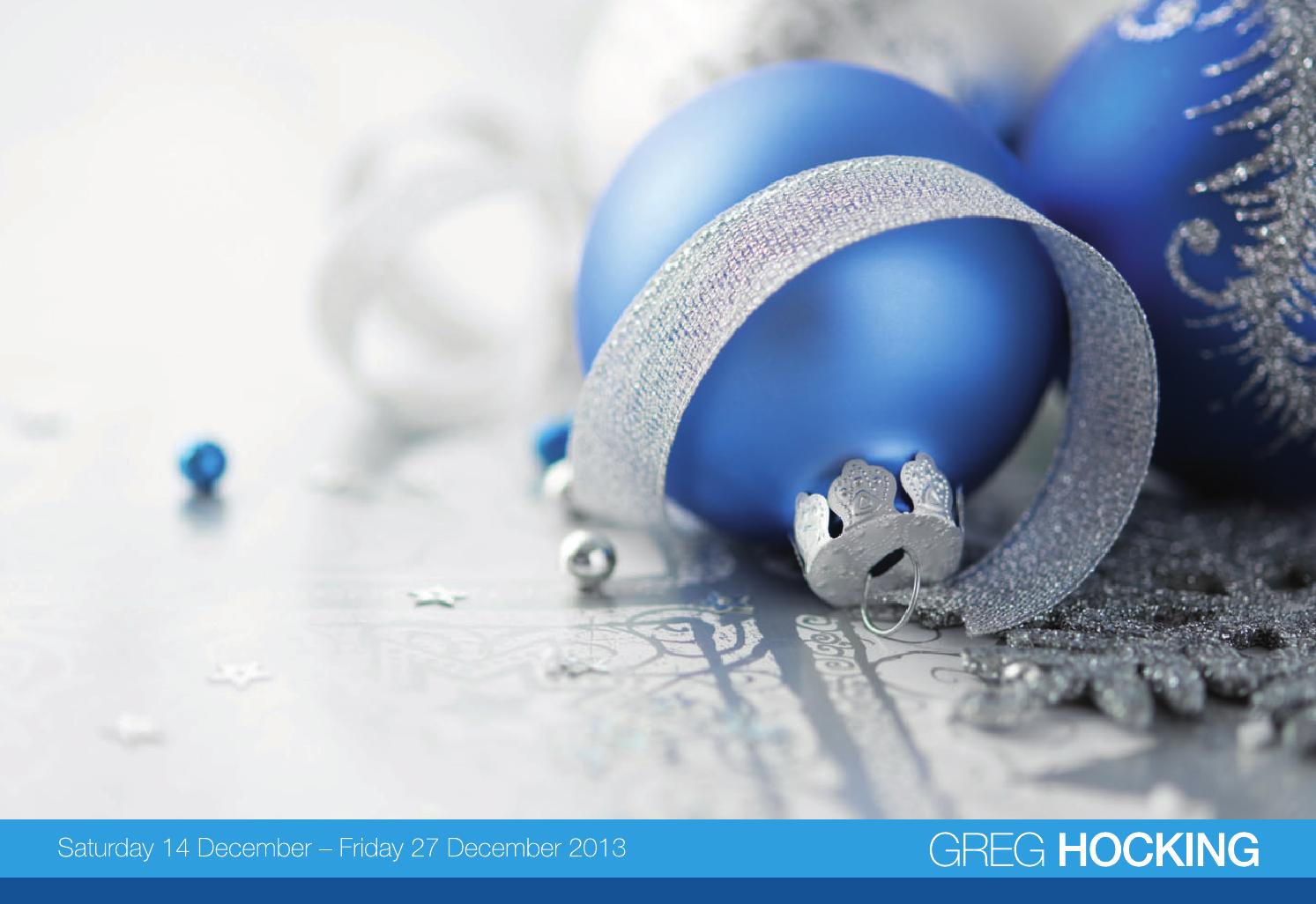 Greg Hocking Magazine 14 December 2013 by remagazines - Issuu