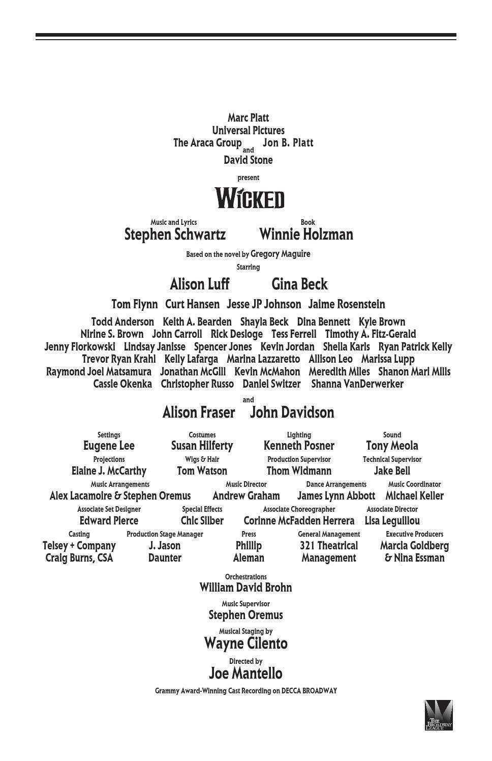 Wicked Program Book PPAC by Providence Performing Arts Center - Issuu