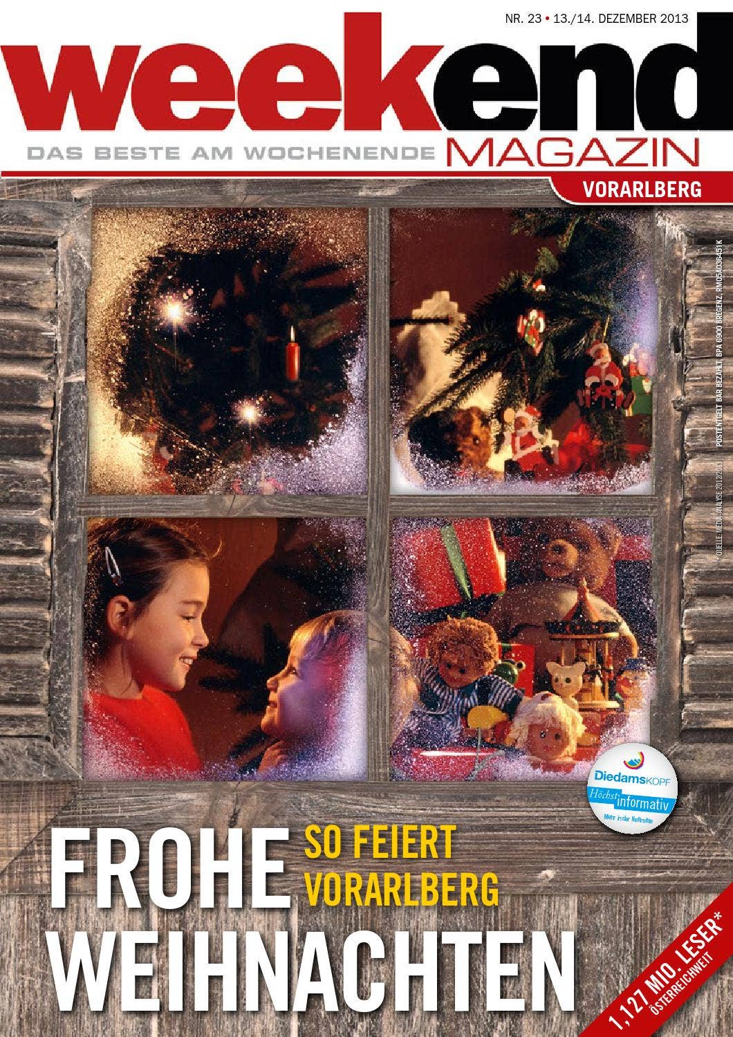 Weekend Magazin Vorarlberg 2013 KW 50 by Weekend Magazin Vorarlberg - Issuu