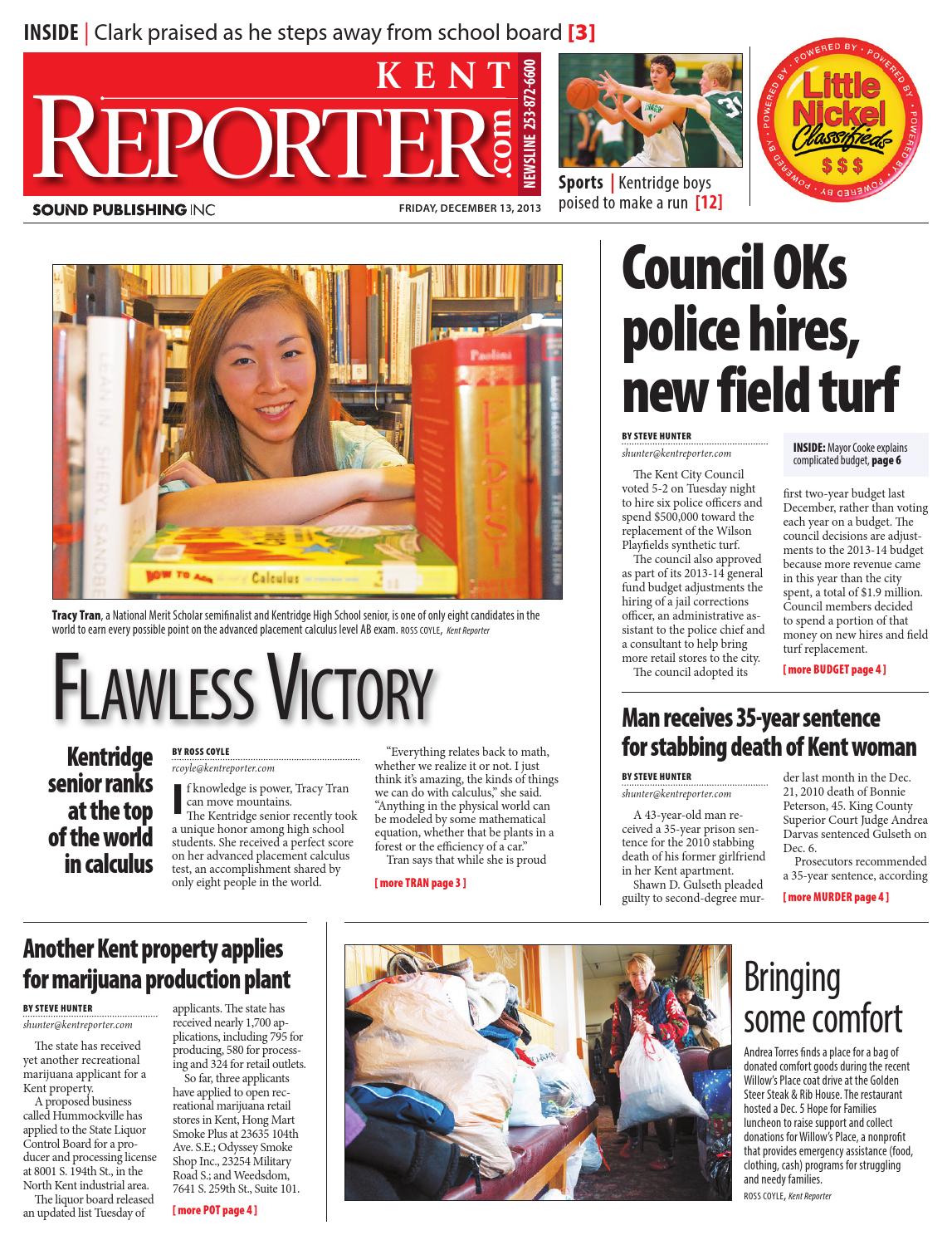 Kent Reporter, December 13, 2013 by Sound Publishing - Issuu