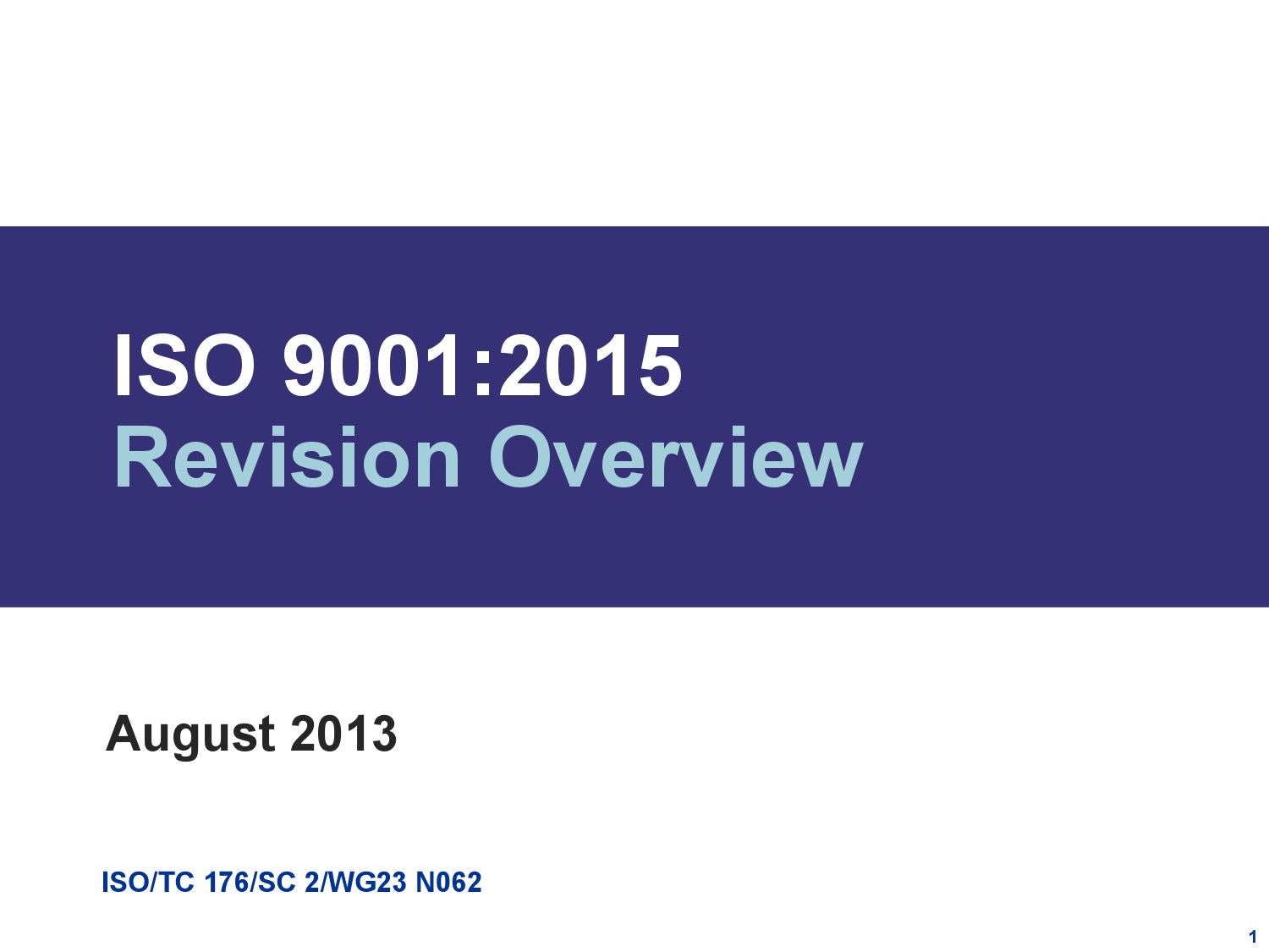ISO 9001 2015 Revision Overview by Svijet Kvalitete - Issuu