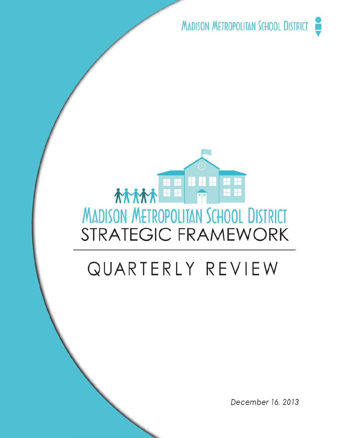 MMSD Quarterly Review by Madison Metropolitan School District - Issuu