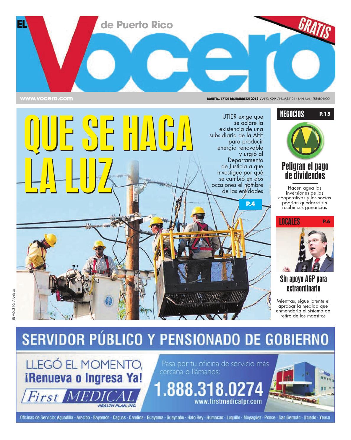 Edición 17 de Diciembre 2013 by El Vocero de Puerto Rico - Issuu