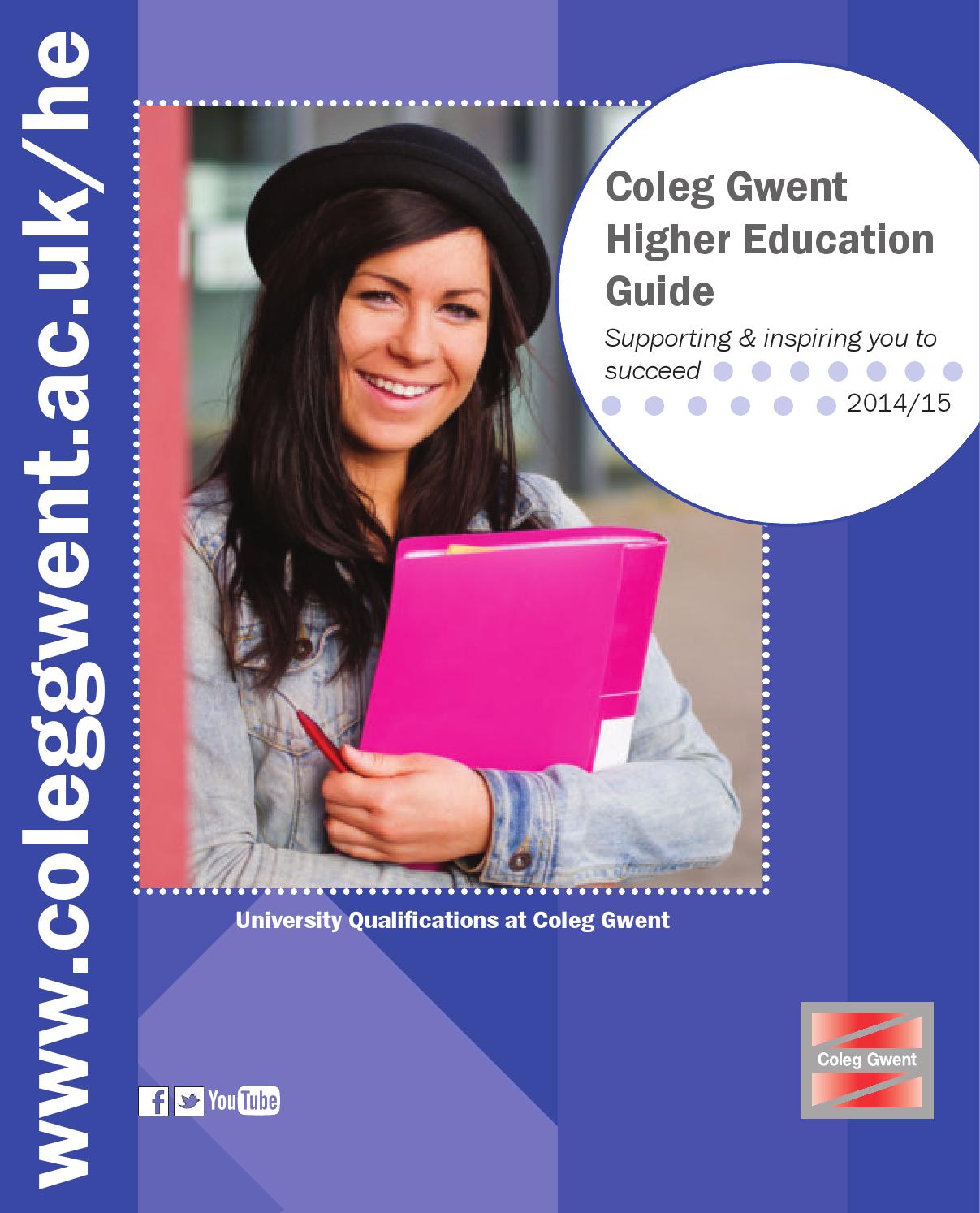 Coleg Gwent Higher Education Guide 2014/15 by Coleg Gwent - Issuu