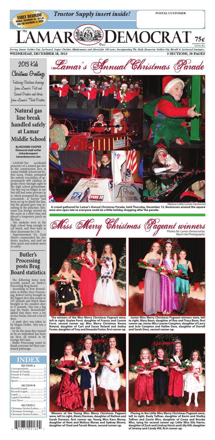 12-18-13 Lamar Democrat by Reaves & Williams Publishing Group - Issuu