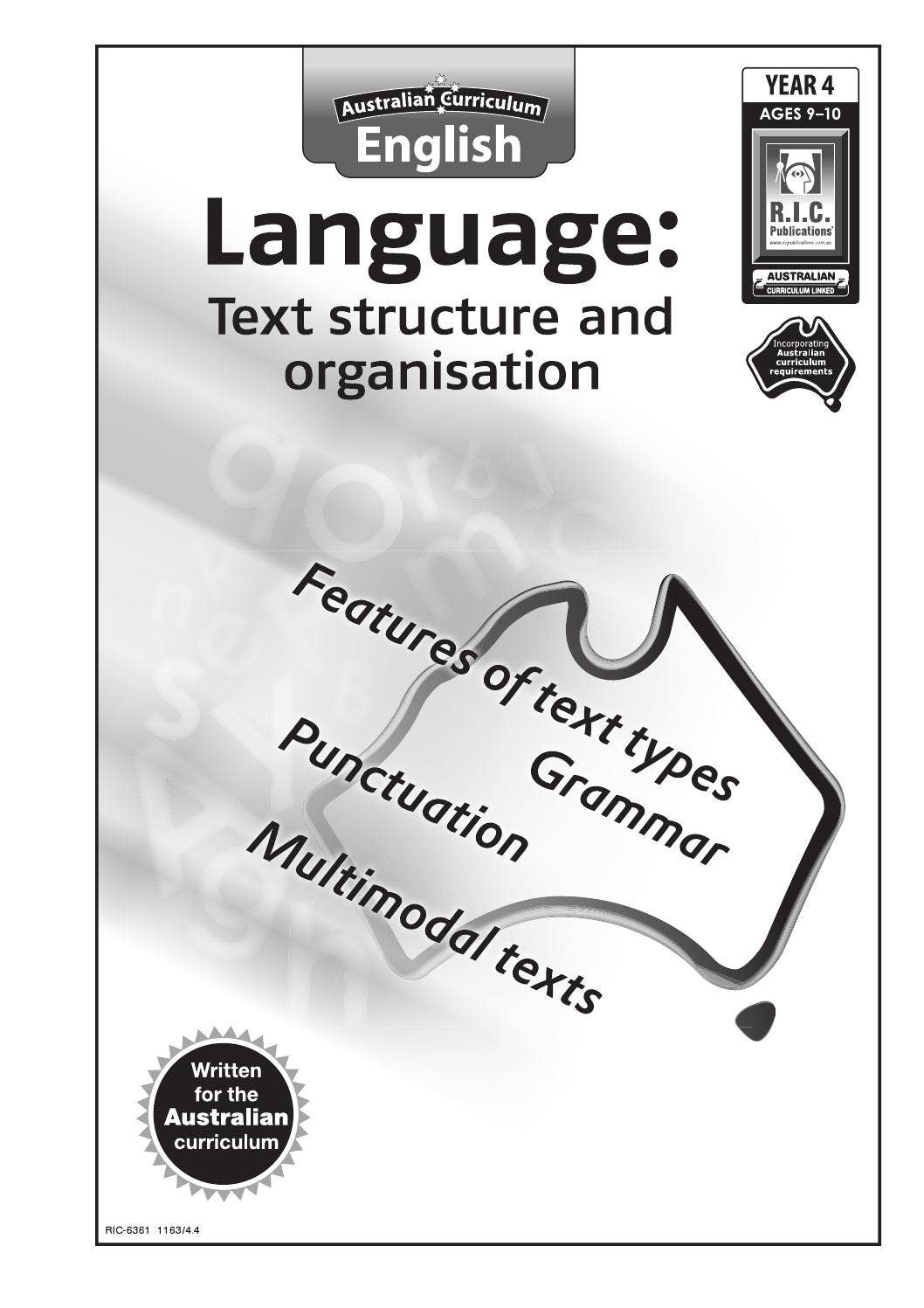 Australian Curriculum English - Language: Year 4 - Ages 9-10 by Teacher ...