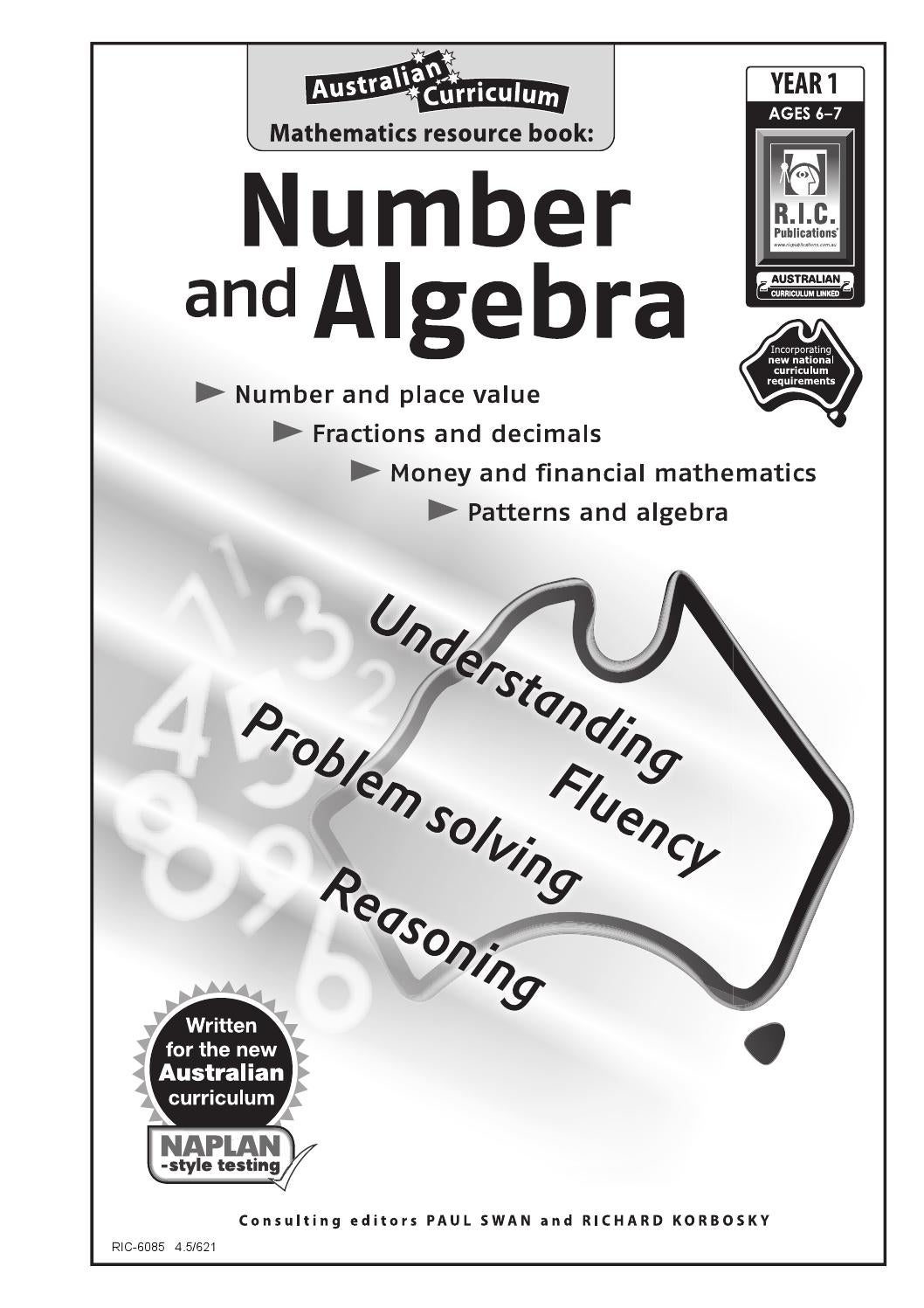 Number and Algebra (Australian Curriculum): Year 1 - Ages 6-7 by ...