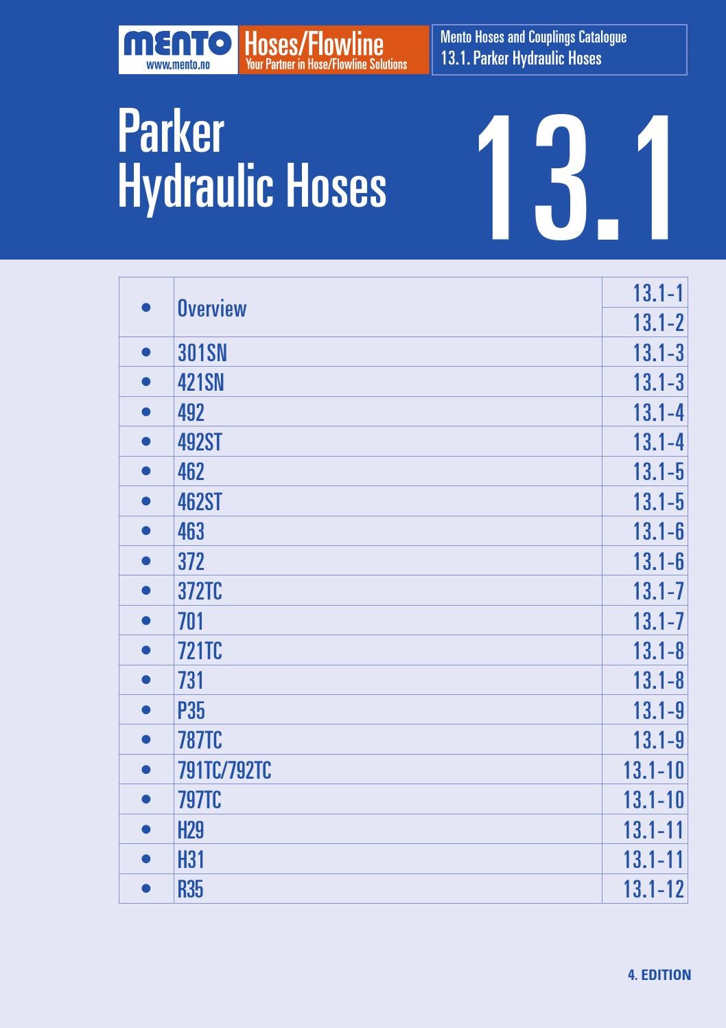 Parker Hydraulic Hoses by Mento-AS - Issuu