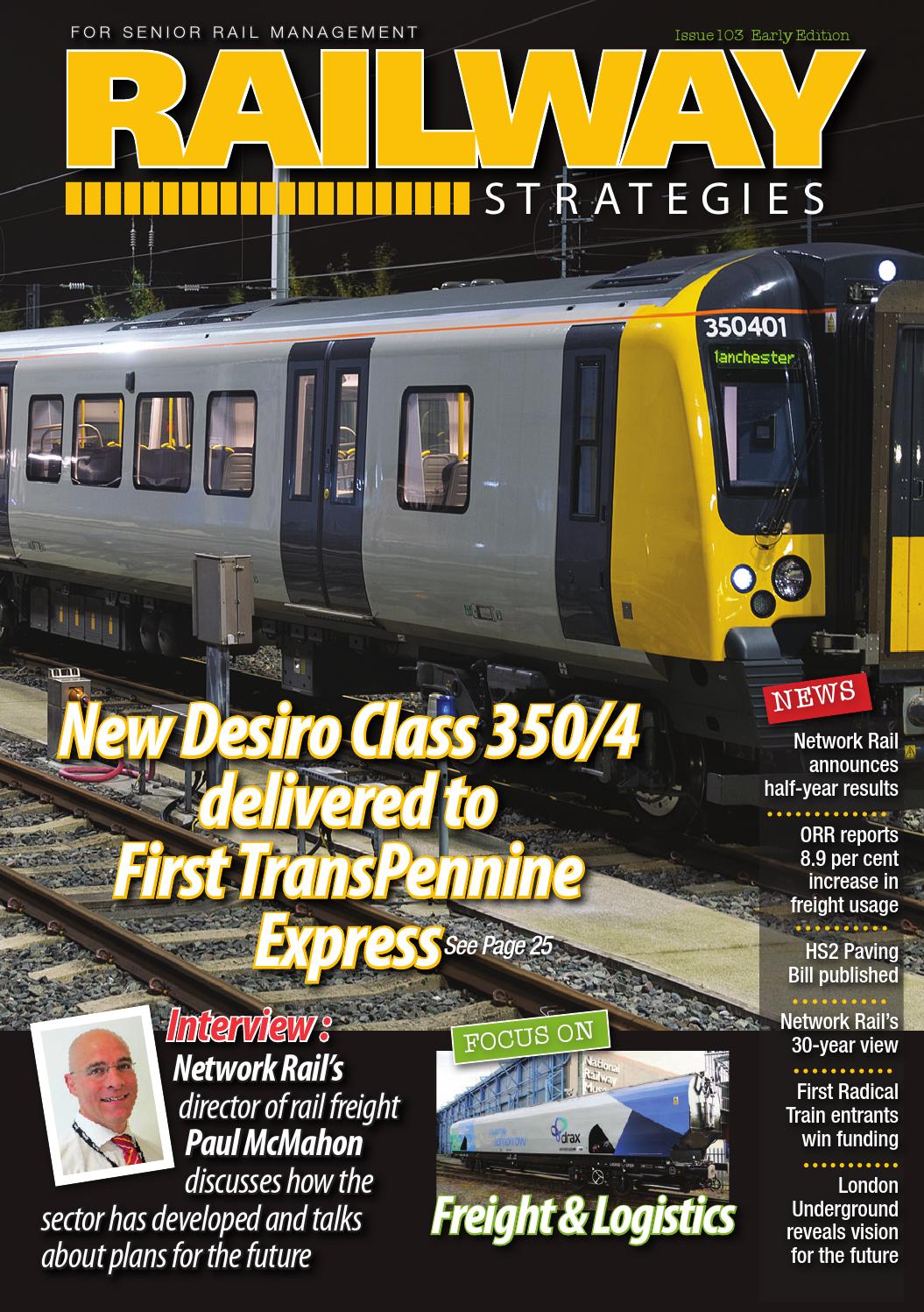 Railway Strategies Issue 103 Early Edition by Schofield Publishing Ltd ...