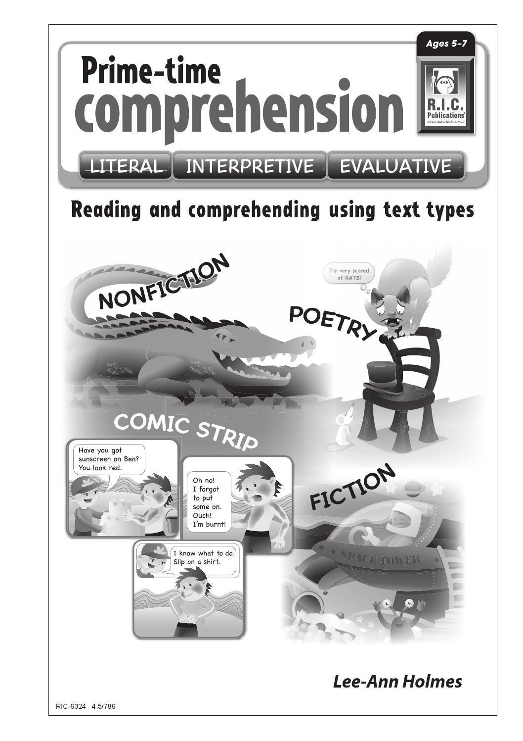 Prime-Time Comprehension: Ages 5-7 by Teacher Superstore - Issuu