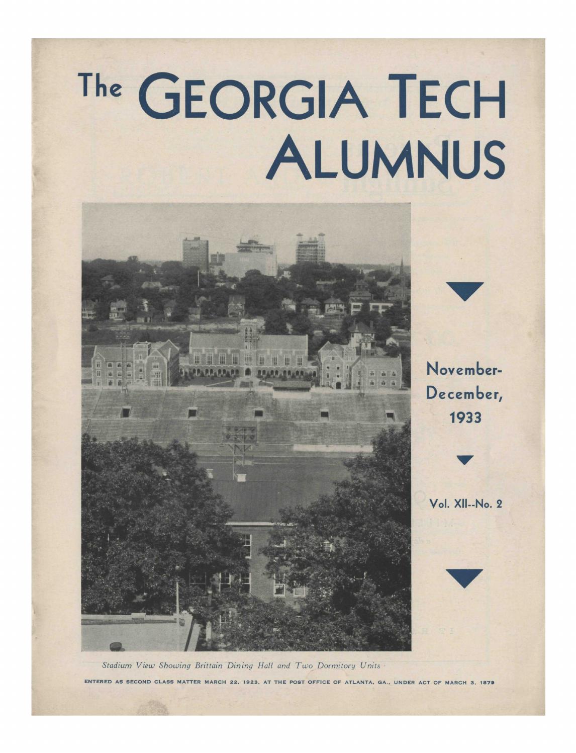 Georgia Tech Alumni Magazine Vol. 12, No. 02 1933 by Georgia Tech ...