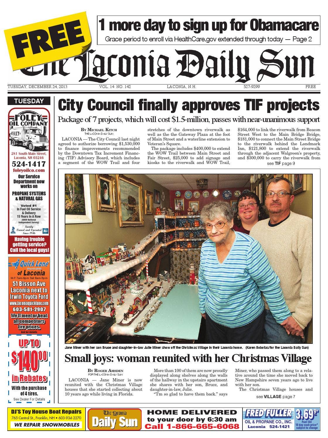 The laconia daily sun, december 24, 2013 by Daily Sun - Issuu