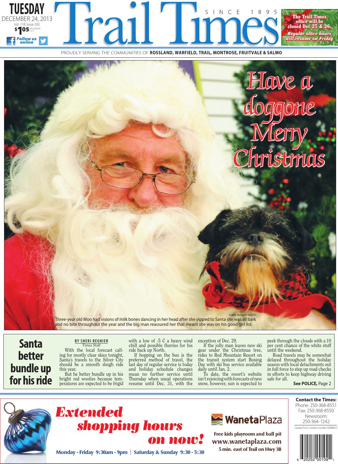 Trail Daily Times, December 24, 2013 by Black Press Media Group - Issuu