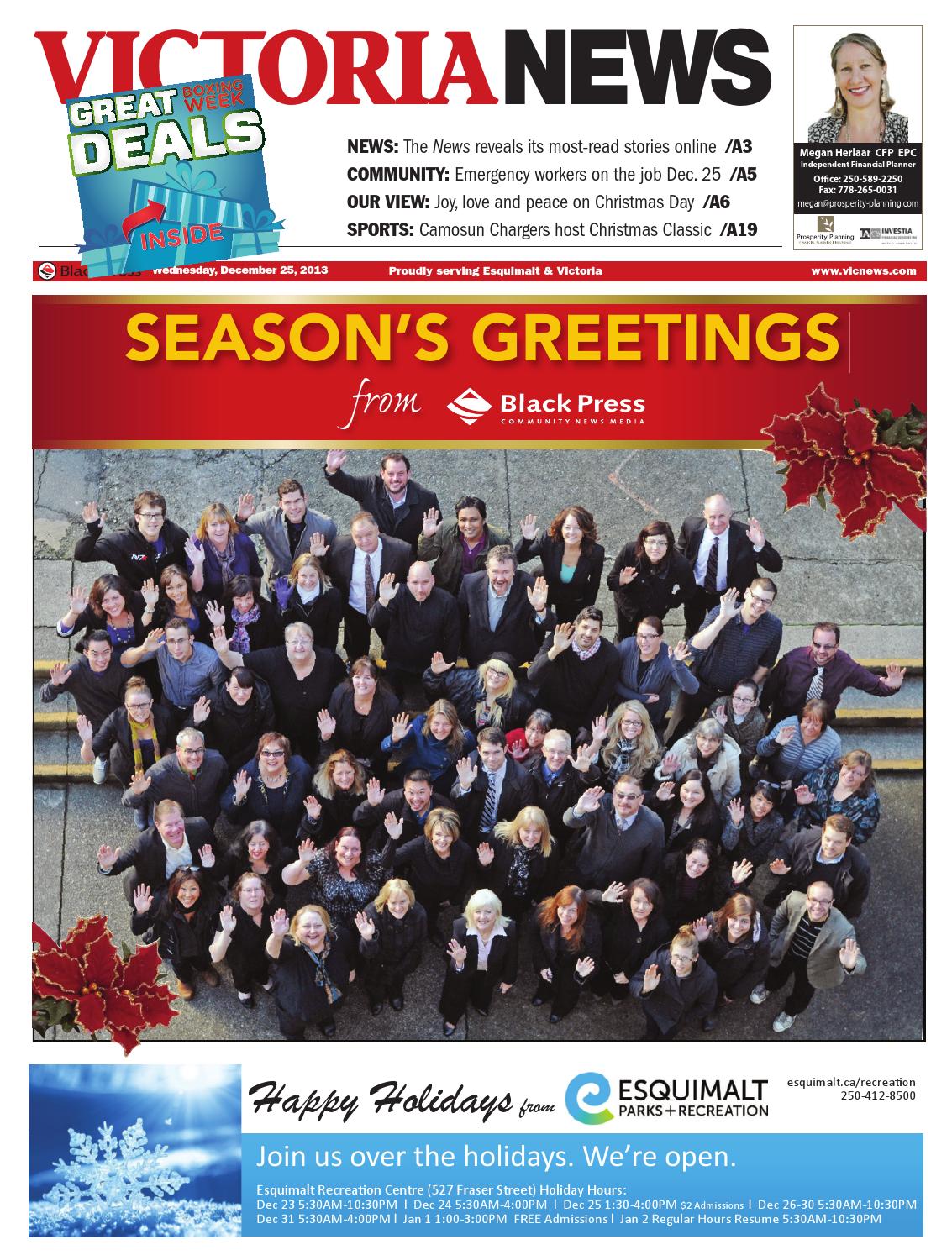 Victoria News, December 25, 2013 by Black Press Media Group - Issuu