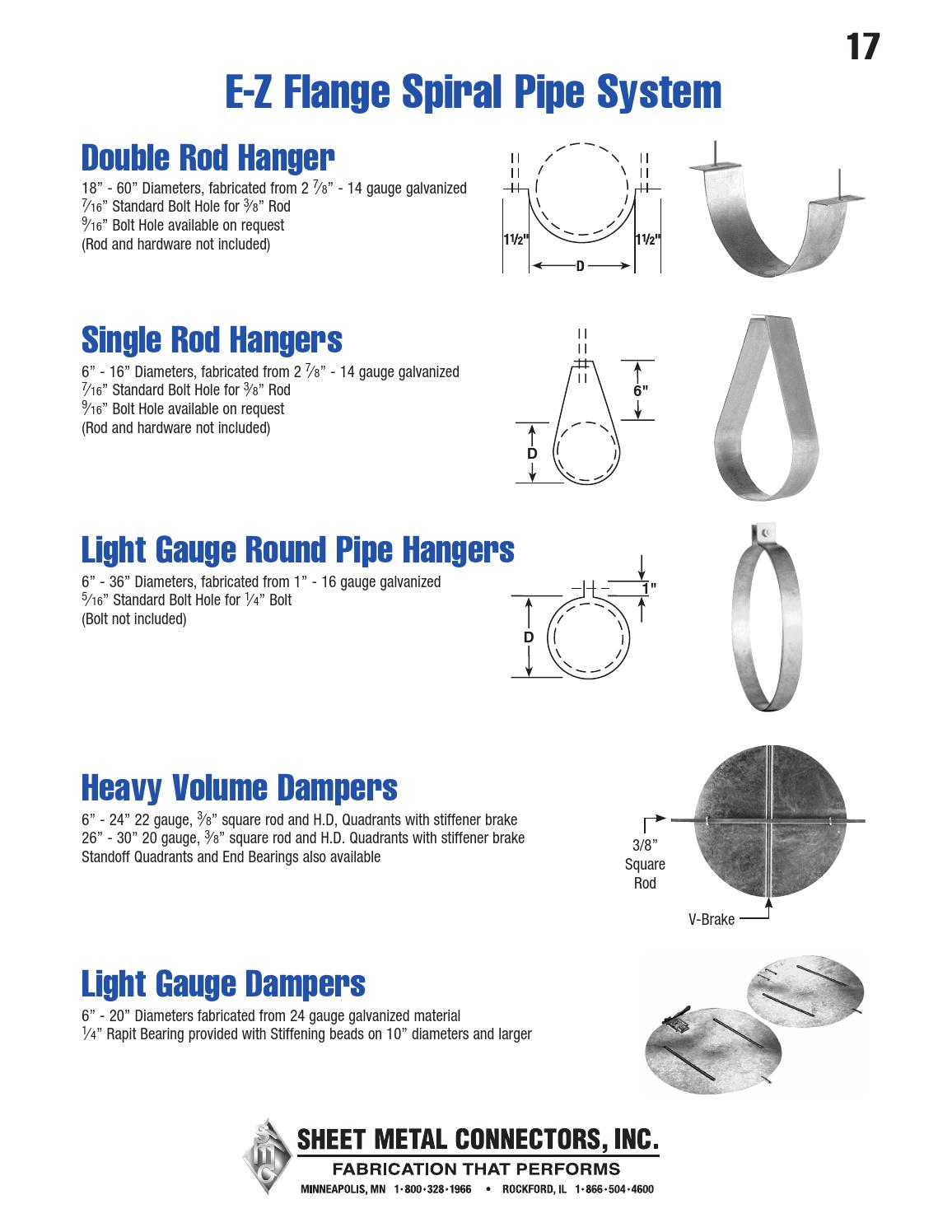 EZ Flange Spiral Pipe – ­ Sheet Metal Connectors by Gasman Design - Issuu