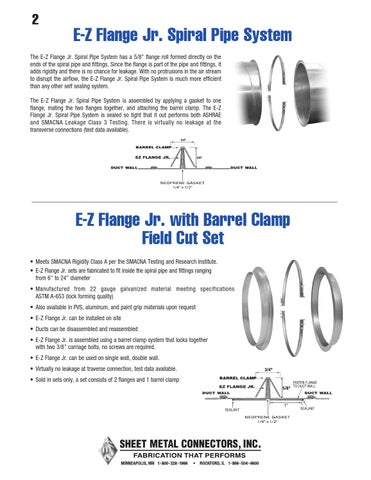 EZ Flange Spiral Pipe – ­ Sheet Metal Connectors by Gasman Design - Issuu