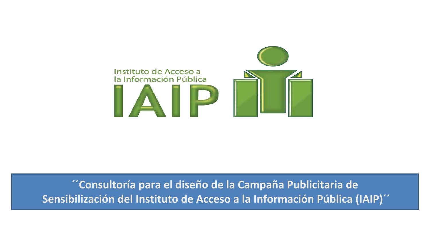 Campaña IAIP, marzo, 2011 by MORFO - Issuu