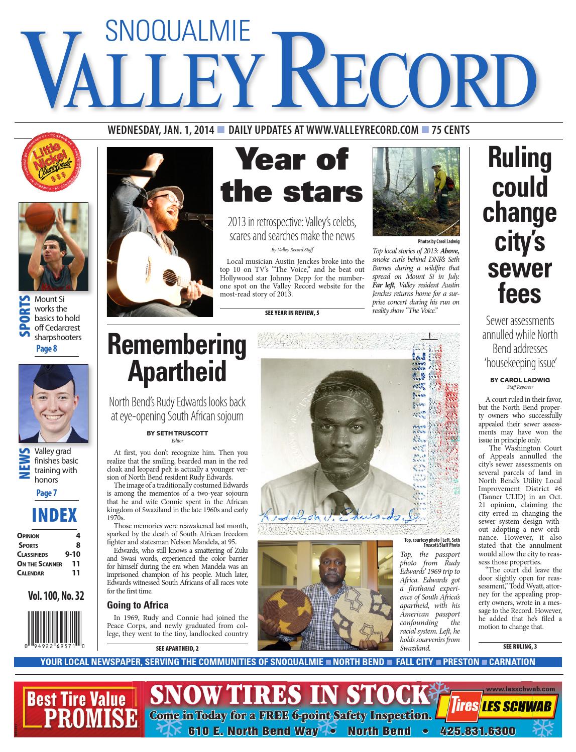 Snoqualmie Valley Record, January 01, 2014 by Sound Publishing - Issuu