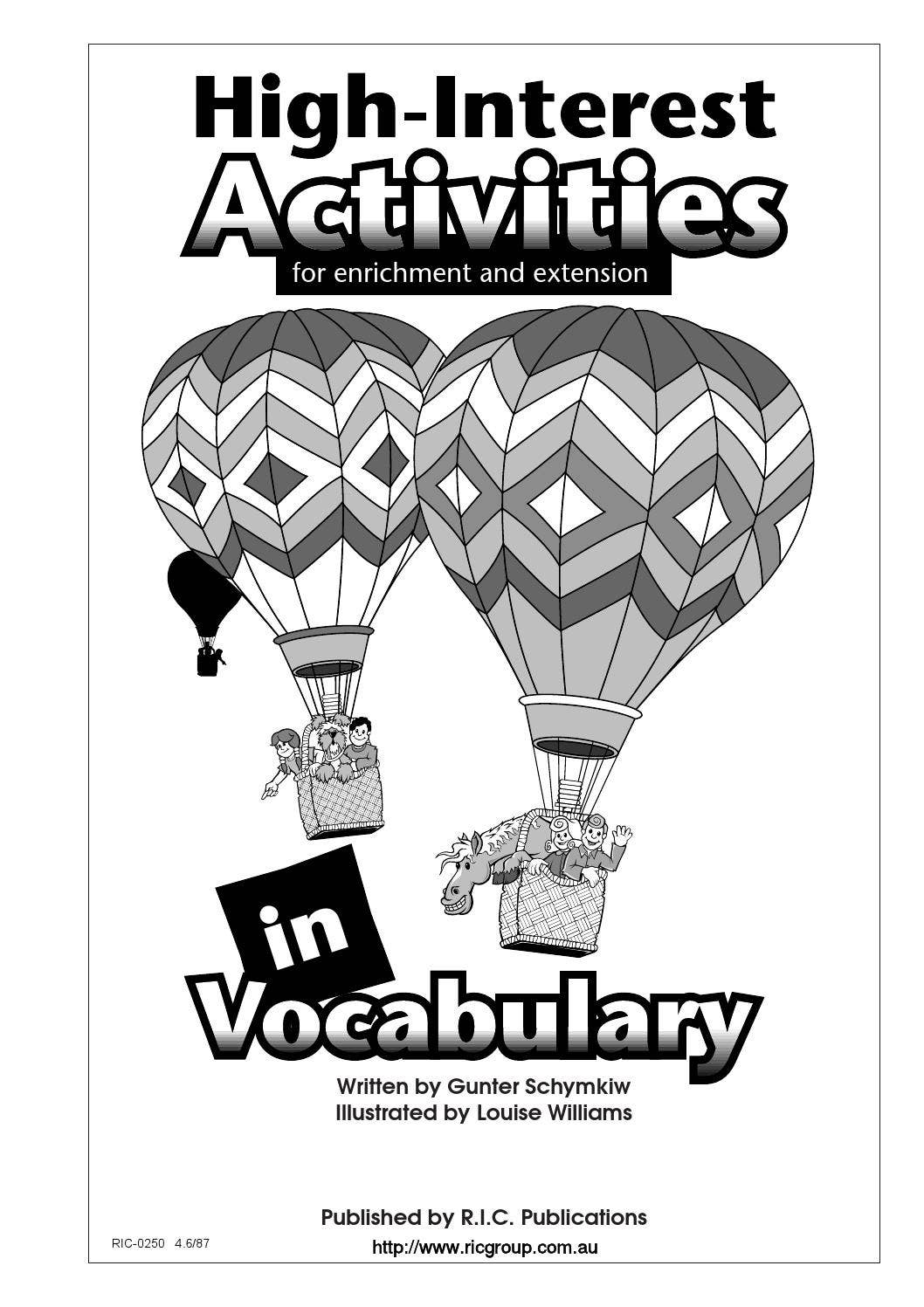 High-Interest Activities in Language and Vocabulary: Vocabulary by ...