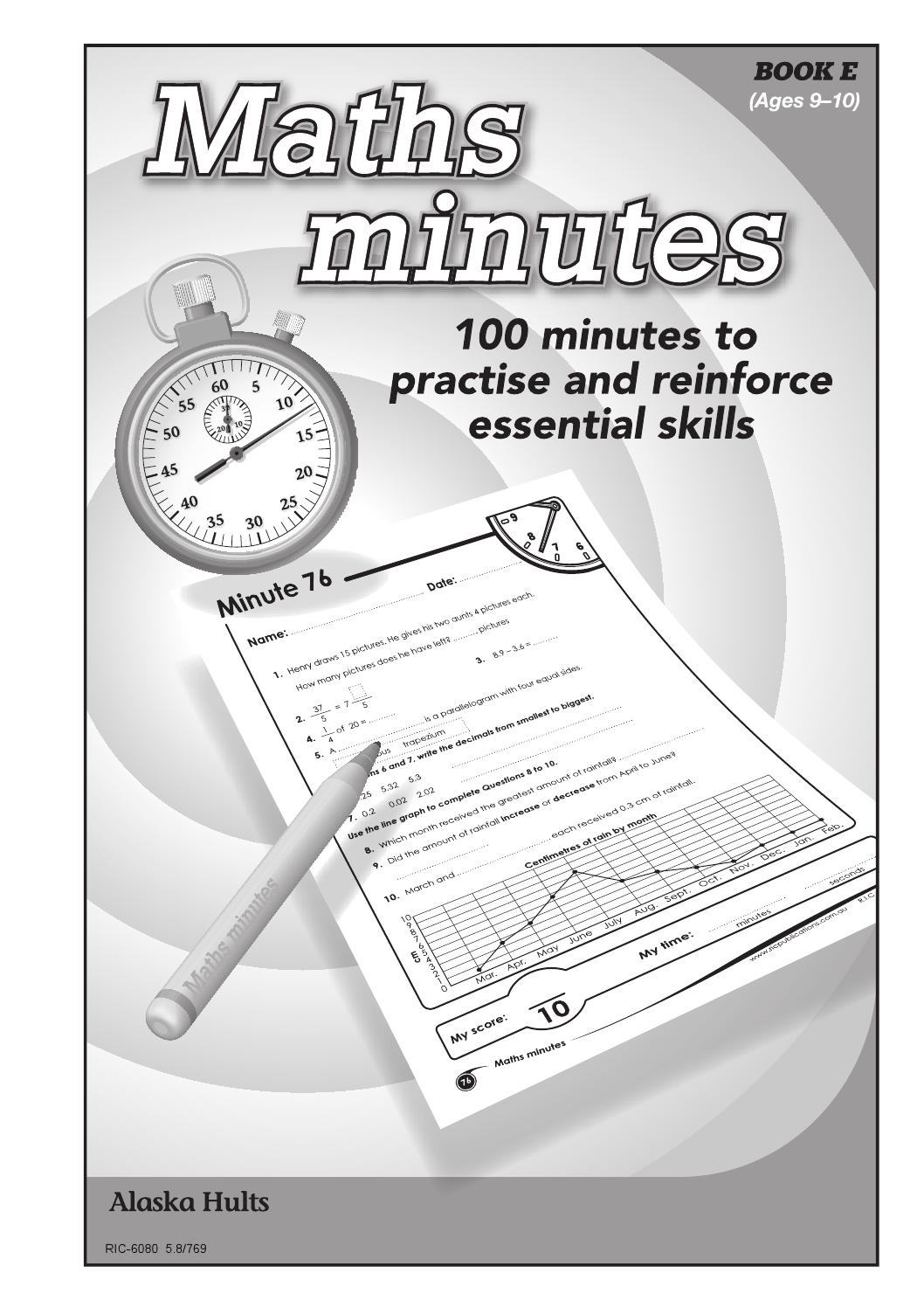 Maths Minutes: Book E - Ages 9-10 by Teacher Superstore - Issuu