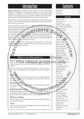 Answer Key Pdf Mindware Perplexors: Level B (Workbook Mindware Math ...
