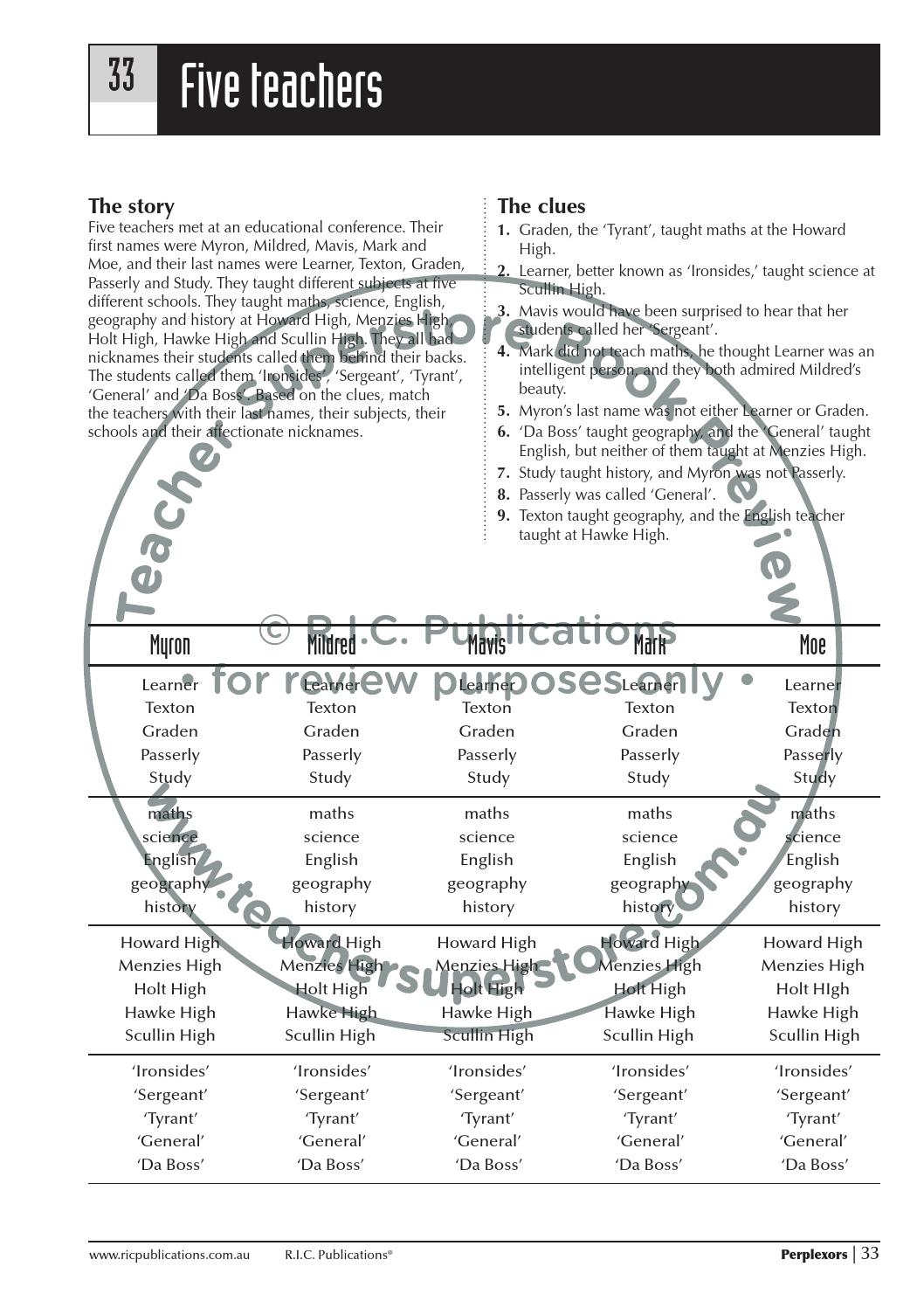 Perplexors: Ages 12-13 by Teacher Superstore - Issuu