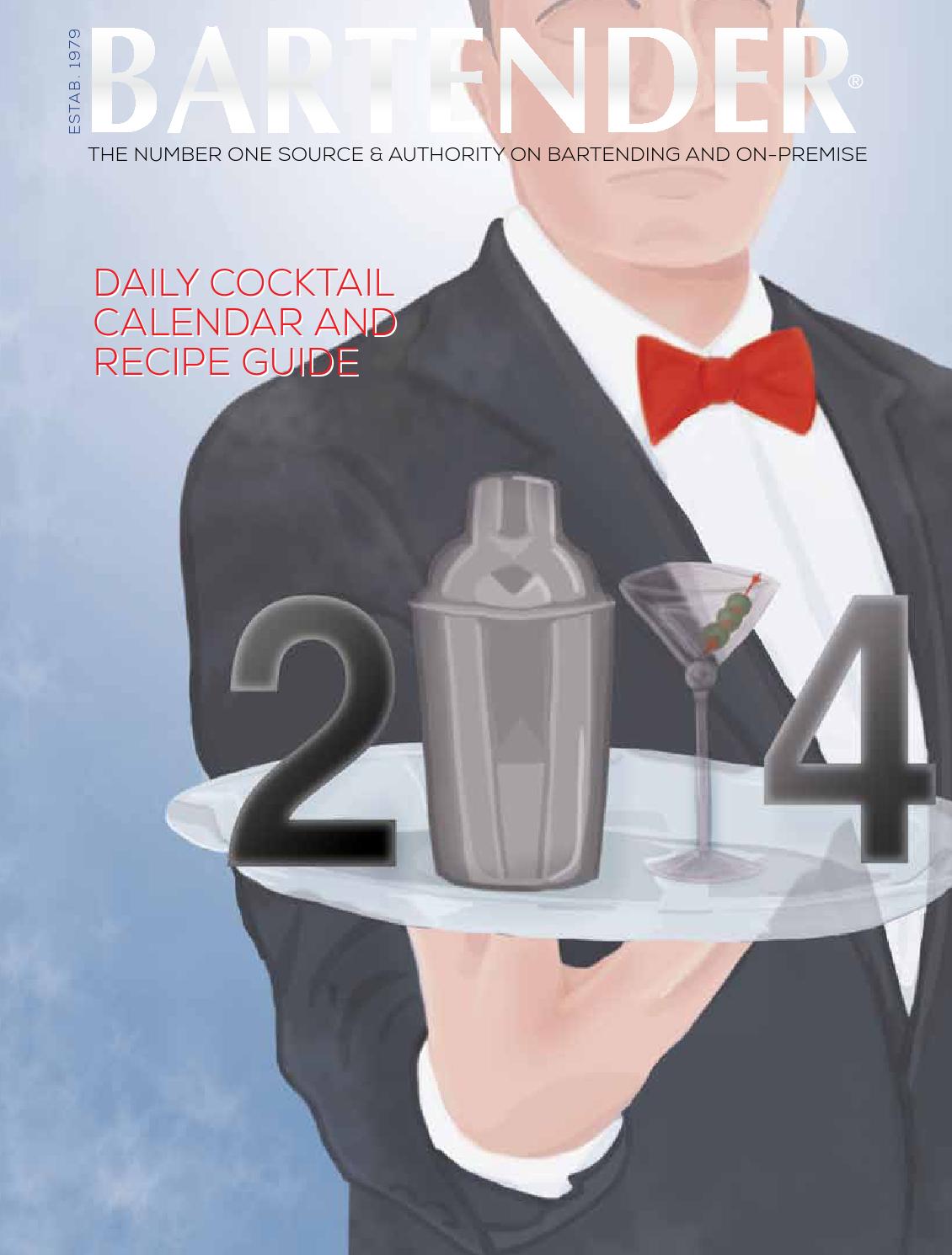 Bartender Magazine's 2014 cocktail calendar by Foley Publishing ...